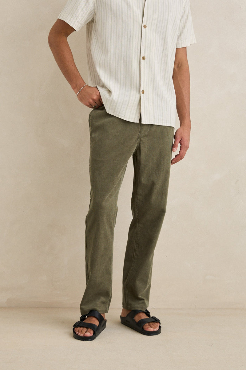 Cord Jam Pant Olive – Rhythm EU